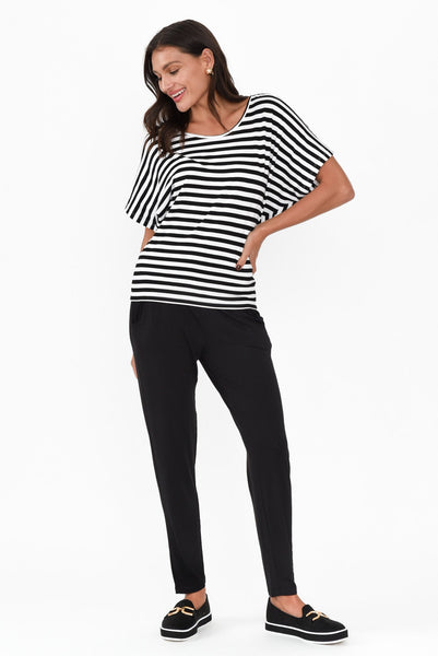 Percy Black Bamboo Pocket Pants - Blue Bungalow USA