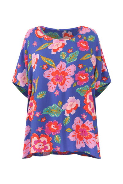 Naari Blue Garden Drape Top - Blue Bungalow USA