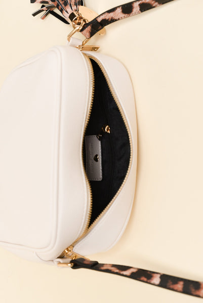 Katie Cream Trim Crossbody Bag - Blue Bungalow USA