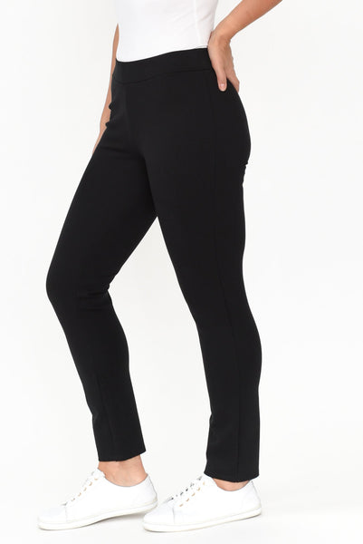 Kennelly Black Ponte Pants - Blue Bungalow USA